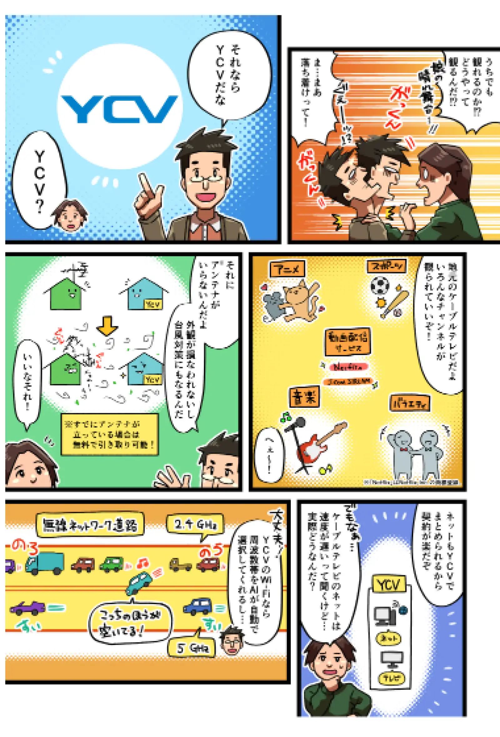 マンガでわかるYCV | 横浜ケーブルビジョン(YCV)